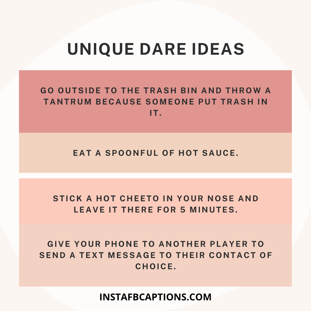 1000+ DARE IDEAS for Truth Or Dare Game 2021 - Instafbcaptions