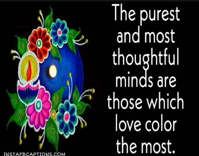 100+ RANGOLI Instagram Captions Quotes in 2022