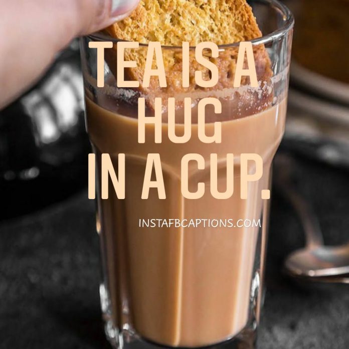 Drinking Tea Picture Captions for Instagram in 2024 - InstaFbCaptions ...
