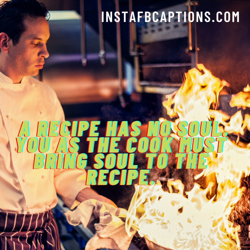 CHEF Instagram Captions and Quotes in 2024 - InstaFbCaptions | Best ...