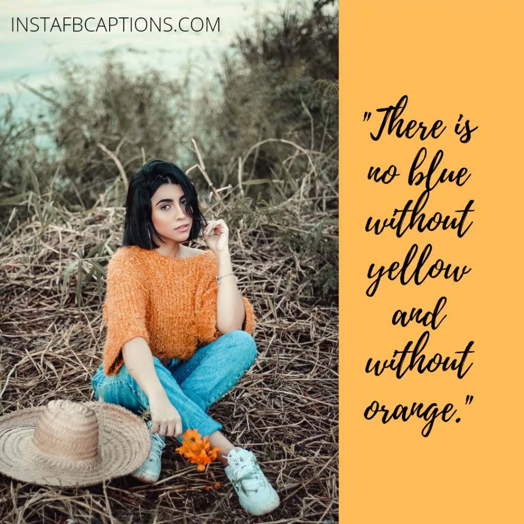 ORANGE Outfit Instagram Captions for Colourful Dress Pictures in 2024 ...