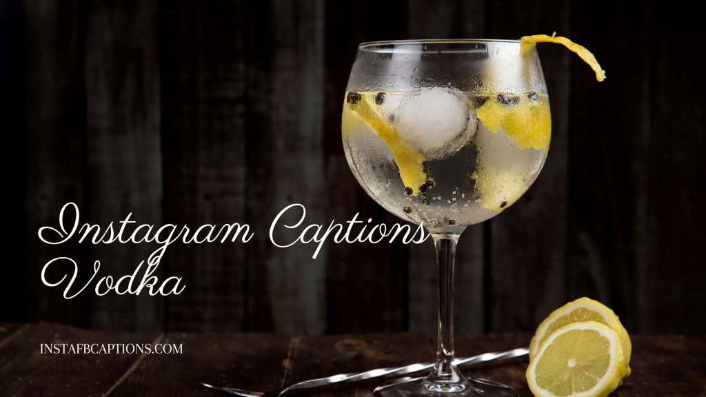 102 VODKA Instagram Captions Quotes in 2024 - InstaFbCaptions | Best ...
